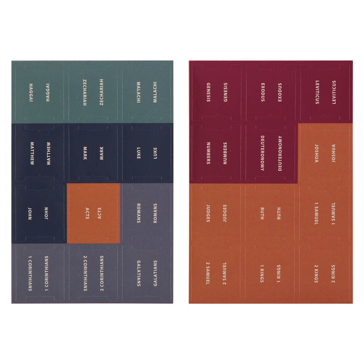 Color-coded Bible Indexing Tabs – Your Church Resources